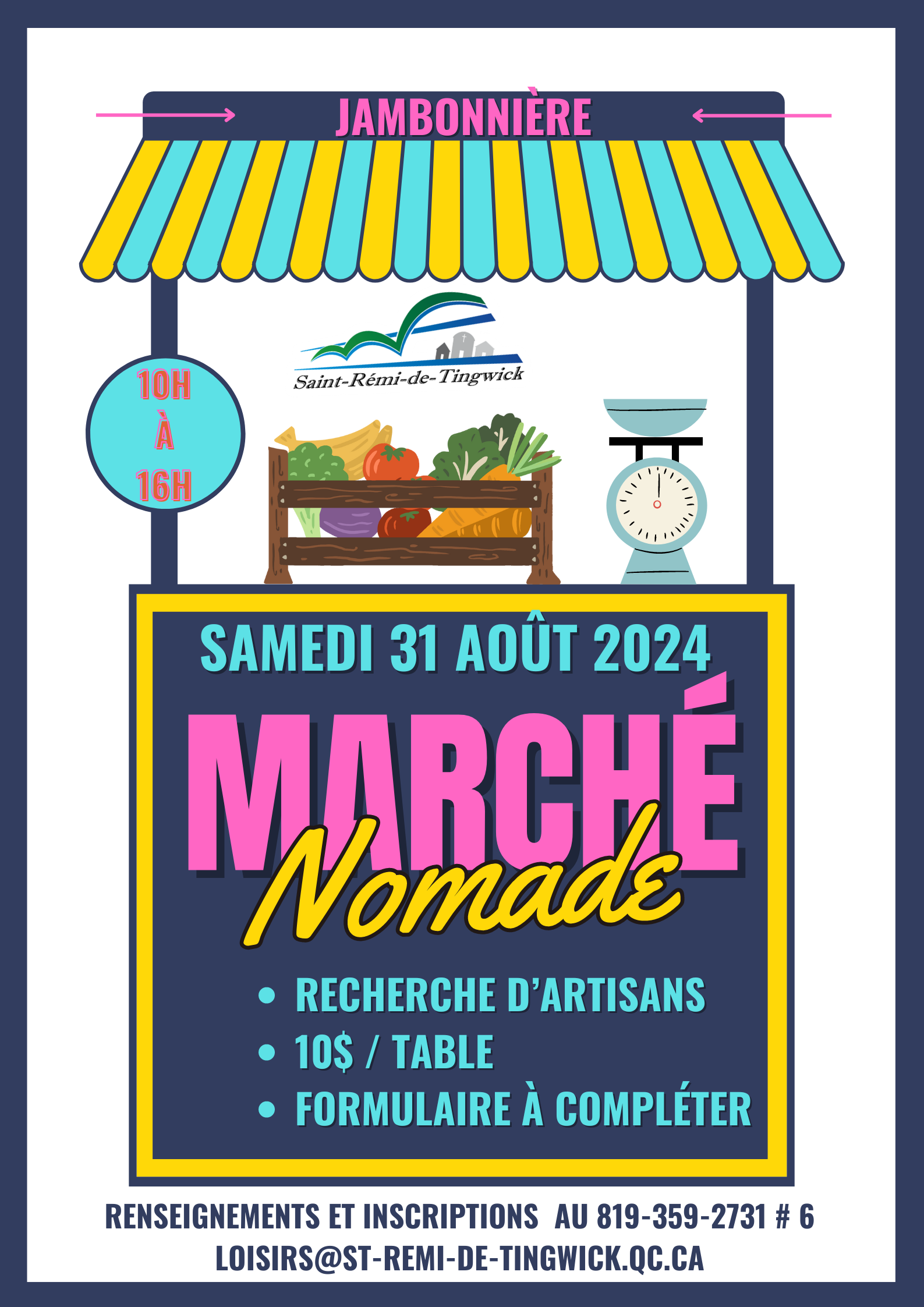 Marché Nomade 2024 - Municipalité de Saint-Rémi-de-Tingwick